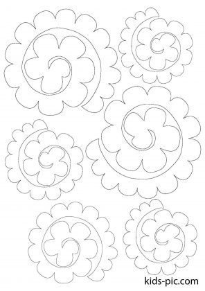 Roses Paper Templates and Stencils | Kids-Pic.com