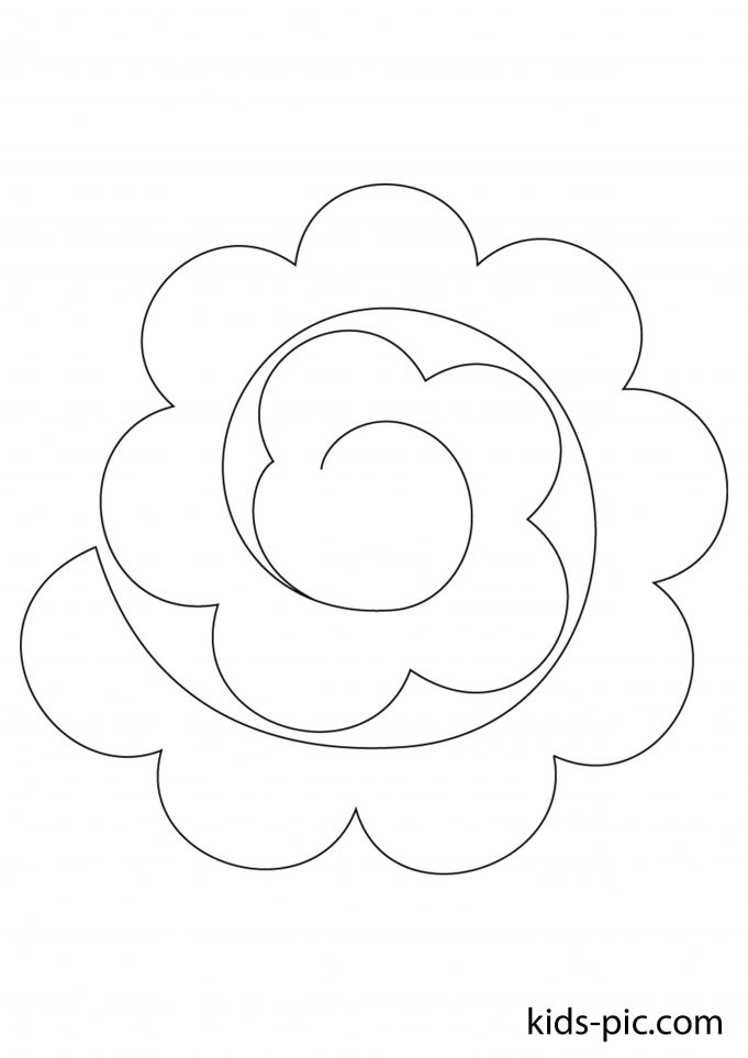 Roses Paper Templates and Stencils | Kids-Pic.com