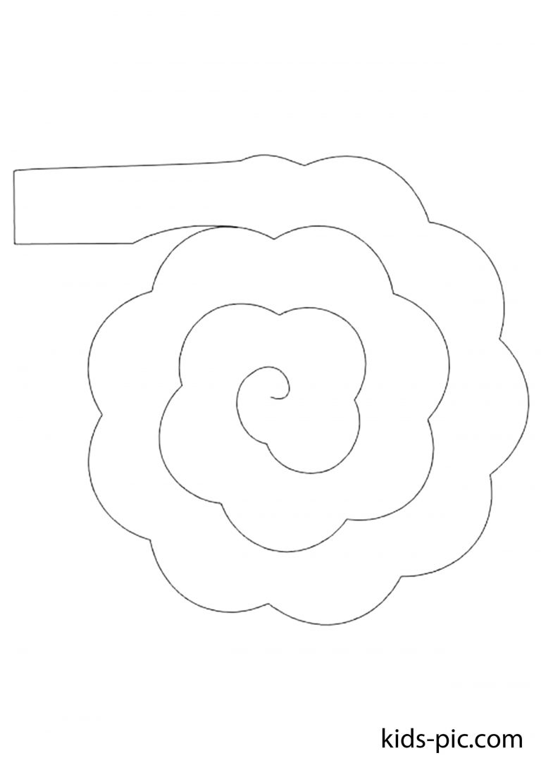 Roses Paper Templates and Stencils | Kids-Pic.com